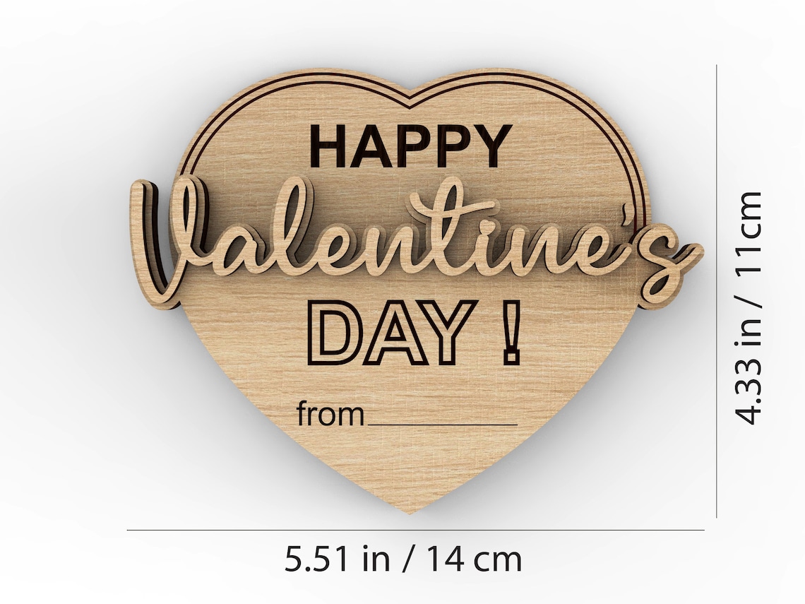 Heart Shape Gift Card Holder Personalized Valentines Day - Etsy