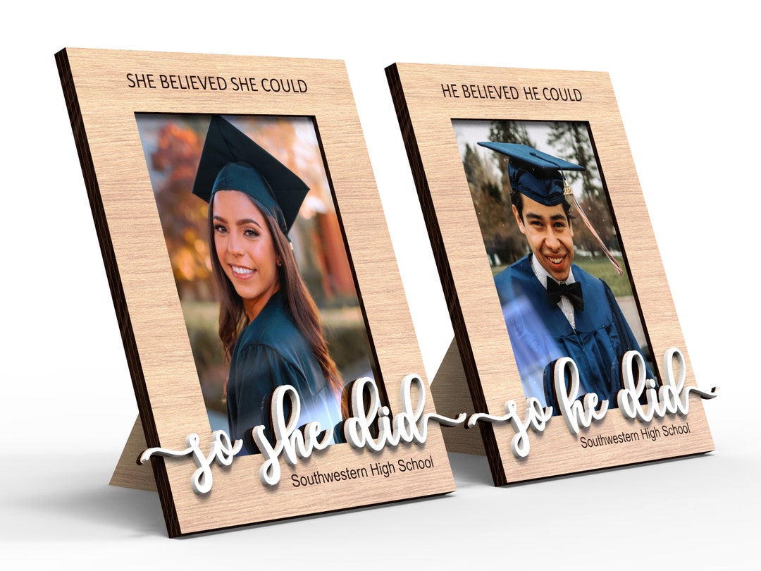 Personalized Graduation Photo Frame 5x7: Laser Cut SVG File - Etsy