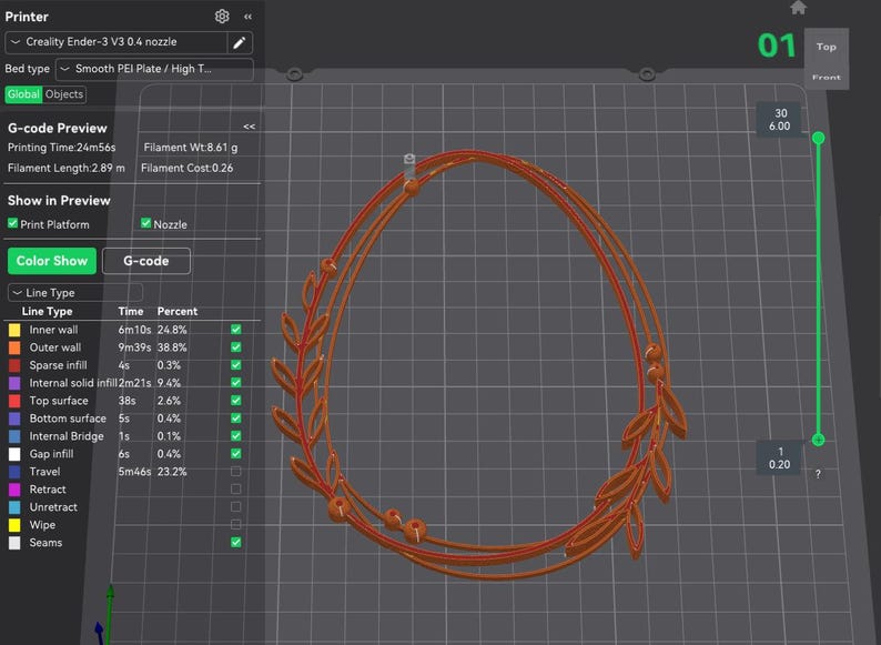 Easter Egg Wreath STL File | 3D Printable Door Wreath | Spring Home ...
