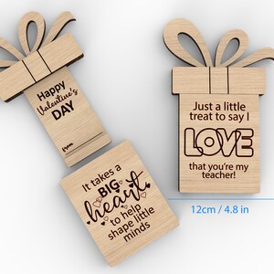 Valentine's Gift Card Holders Bundle for Teacher | School Teacher ...