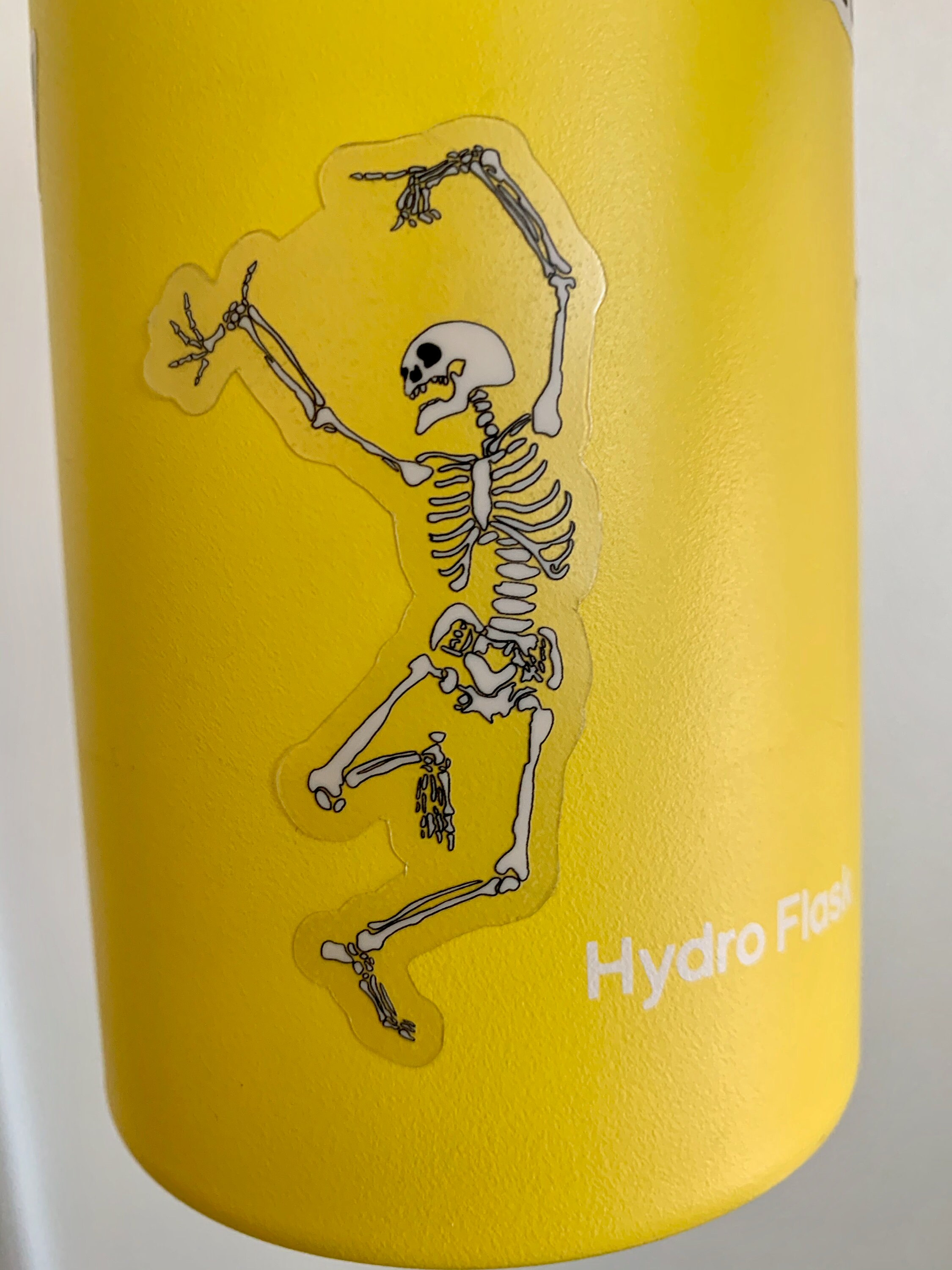 Dancing Skeleton Clear Sticker | Etsy Canada