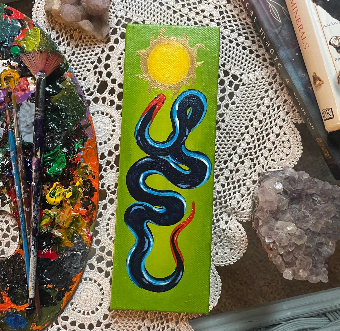 Blue Coral Snake Original Painting - Etsy
