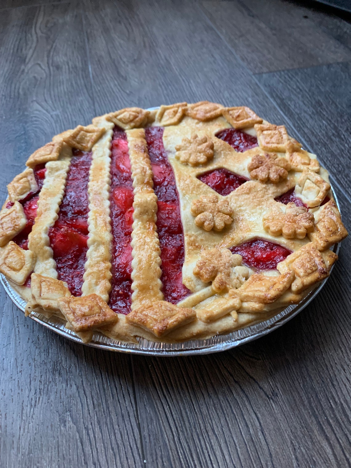 Raspberry and Apple Pie - Etsy UK