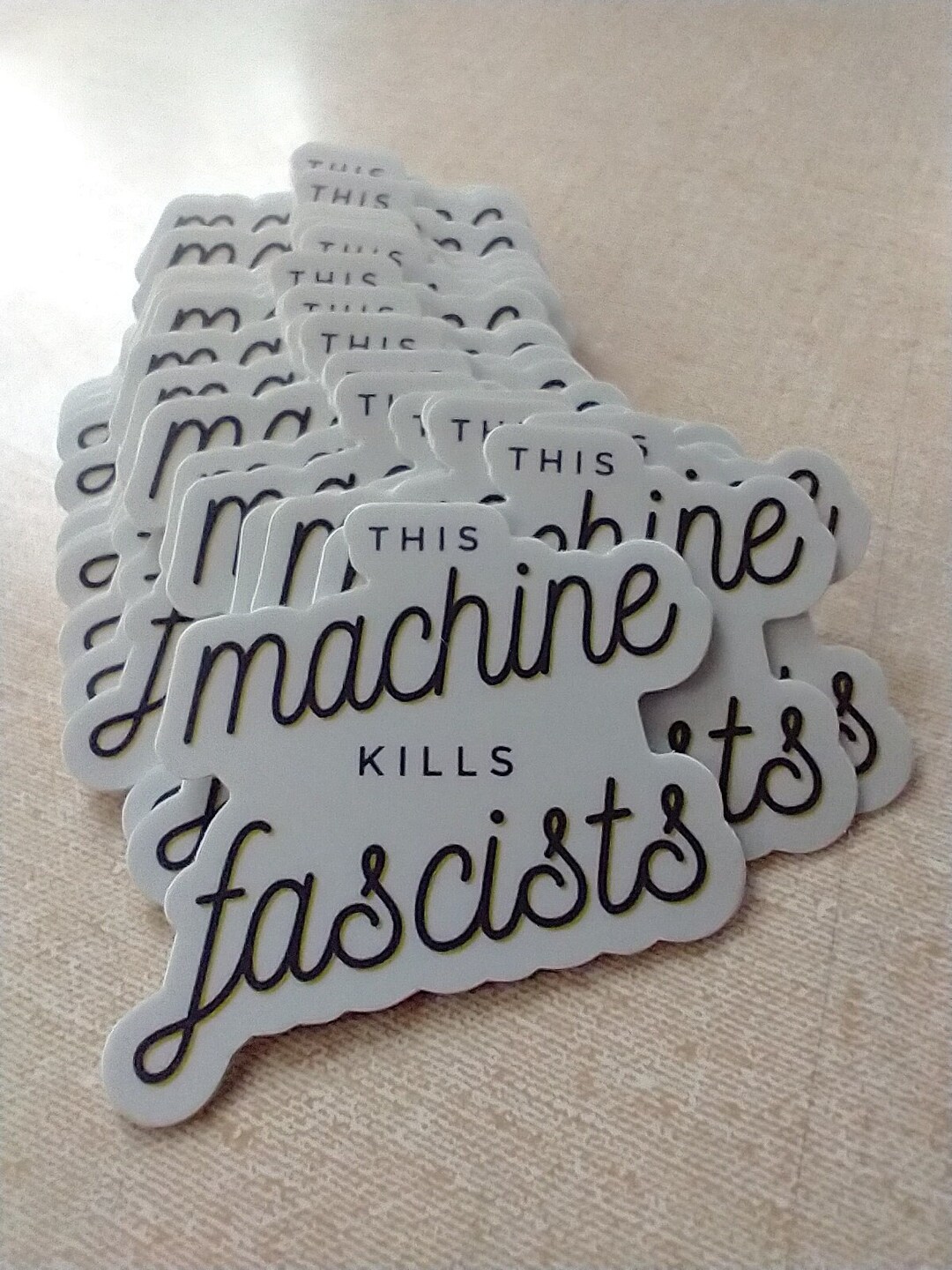 This Machine Kills Fascists Sticker - Etsy