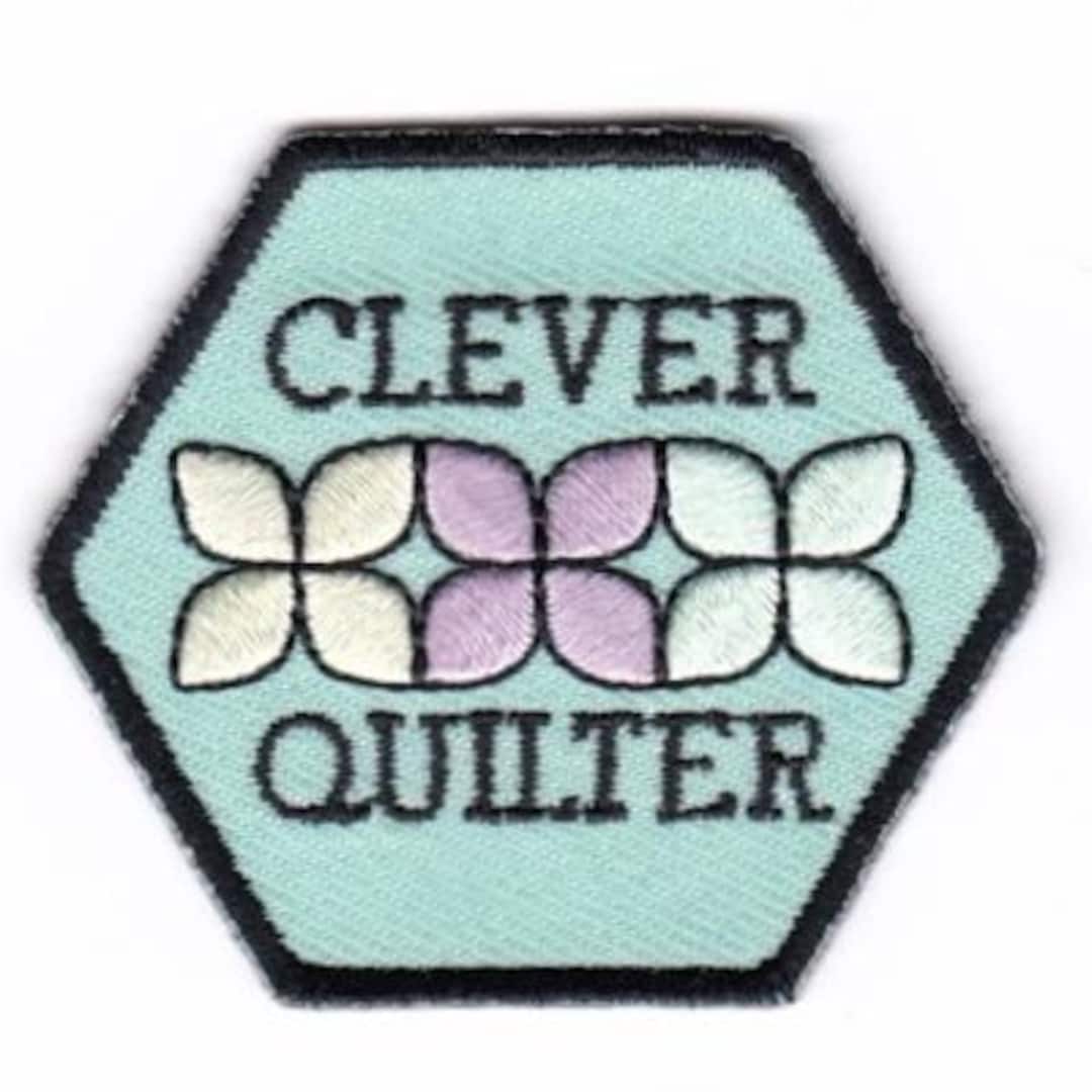 Clever Quilter Merit Badge - Iron On - Etsy