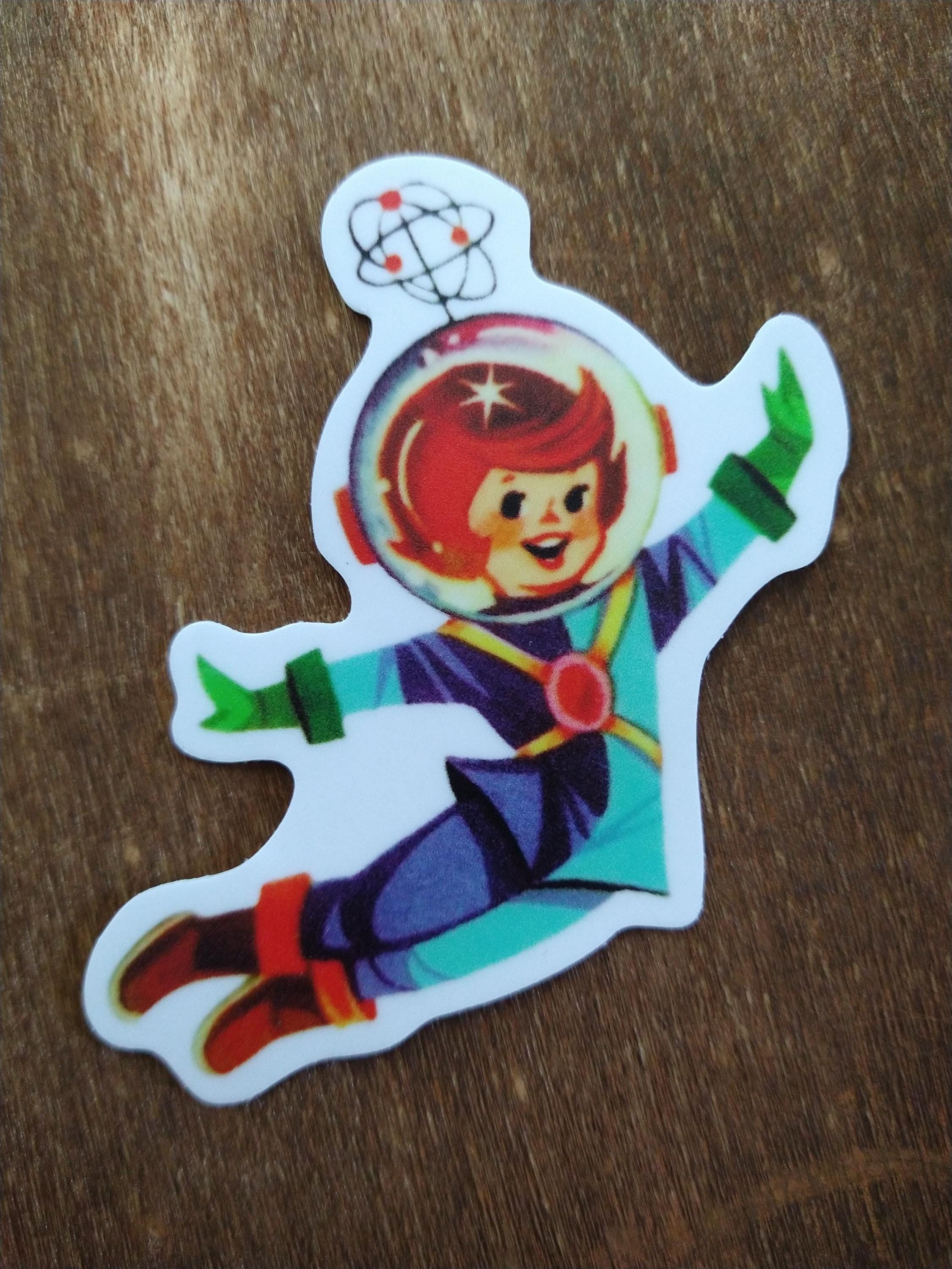 Astro Girl Sticker - Etsy