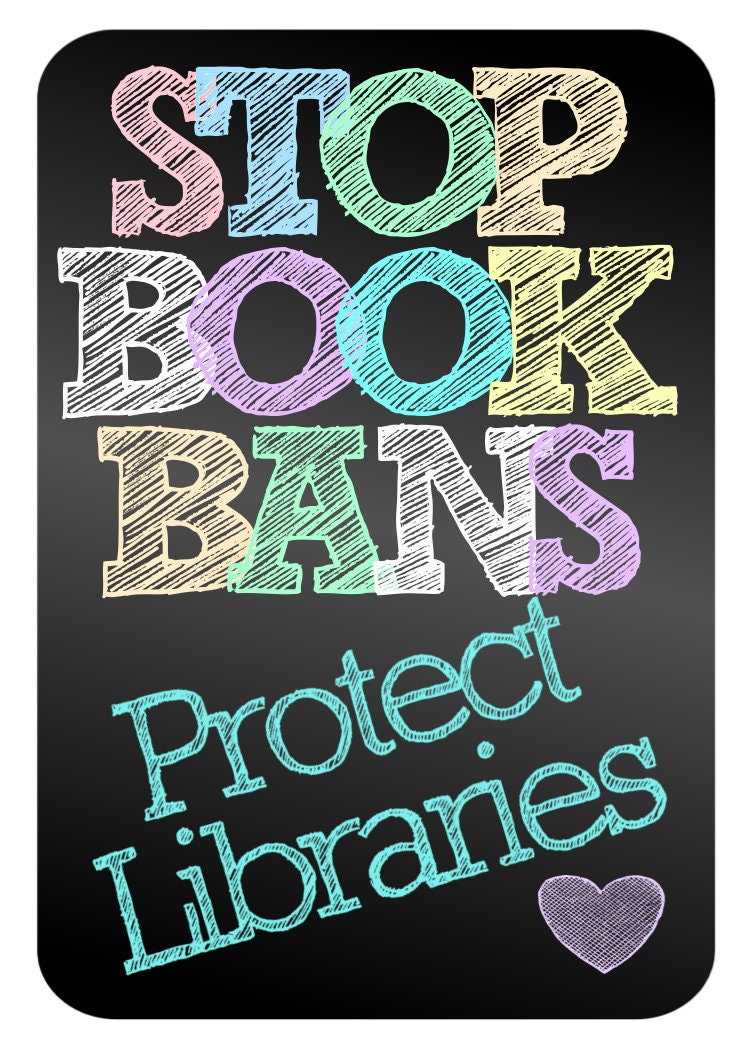 Stop Book Bans Protect Libraries Sticker - Etsy