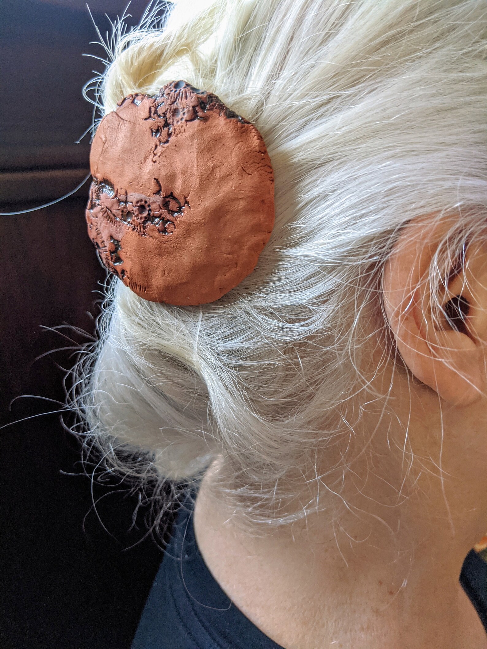 Fossil Hair Clips Handmade Ceramic Barrette Set Terra Cotta - Etsy