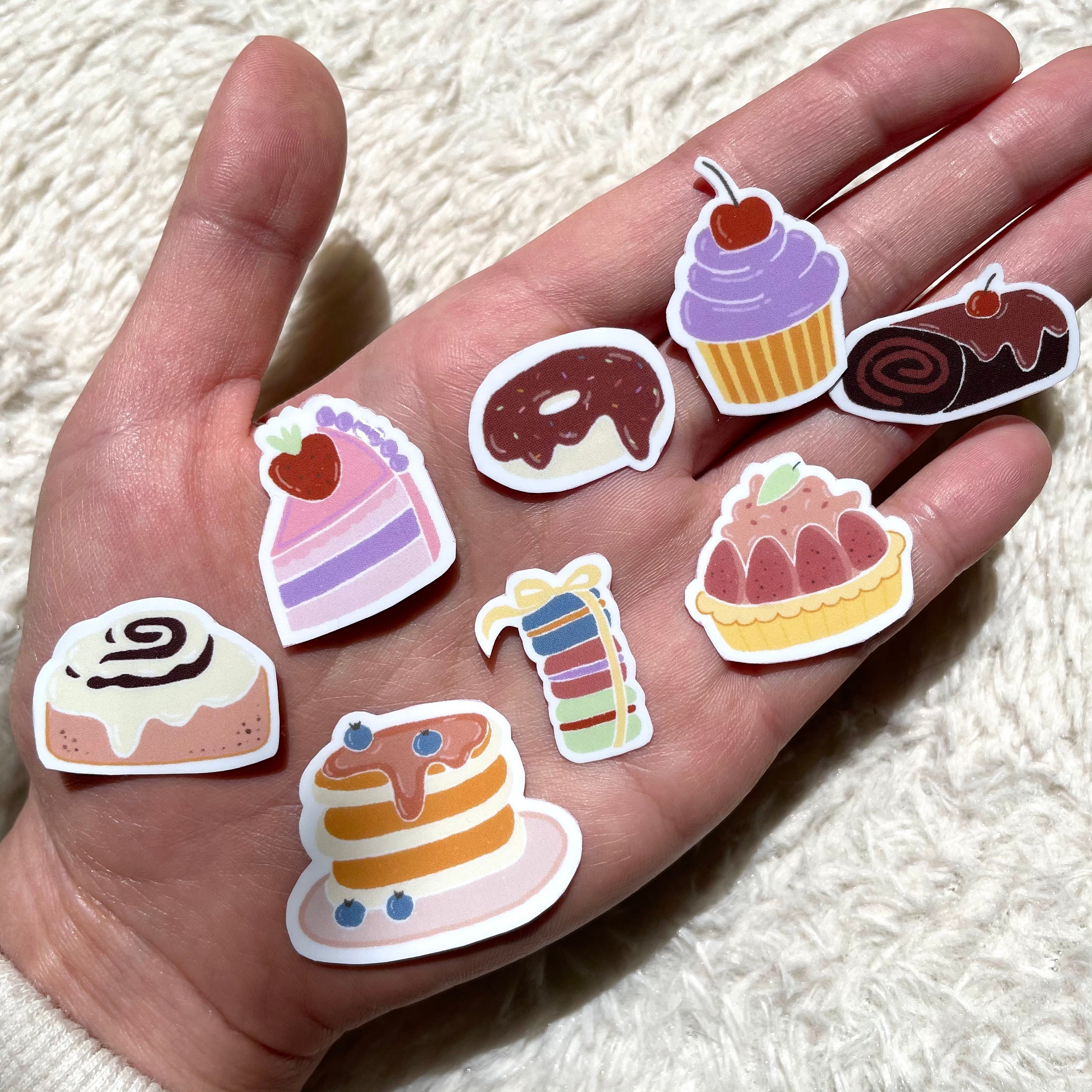 CAKES 8 Piece Vinyl Sticker Sets Waterproof Clear Stickers - Etsy