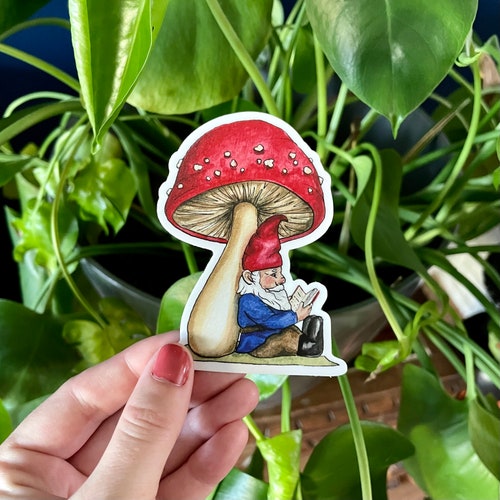 Gnome Sticker - Etsy