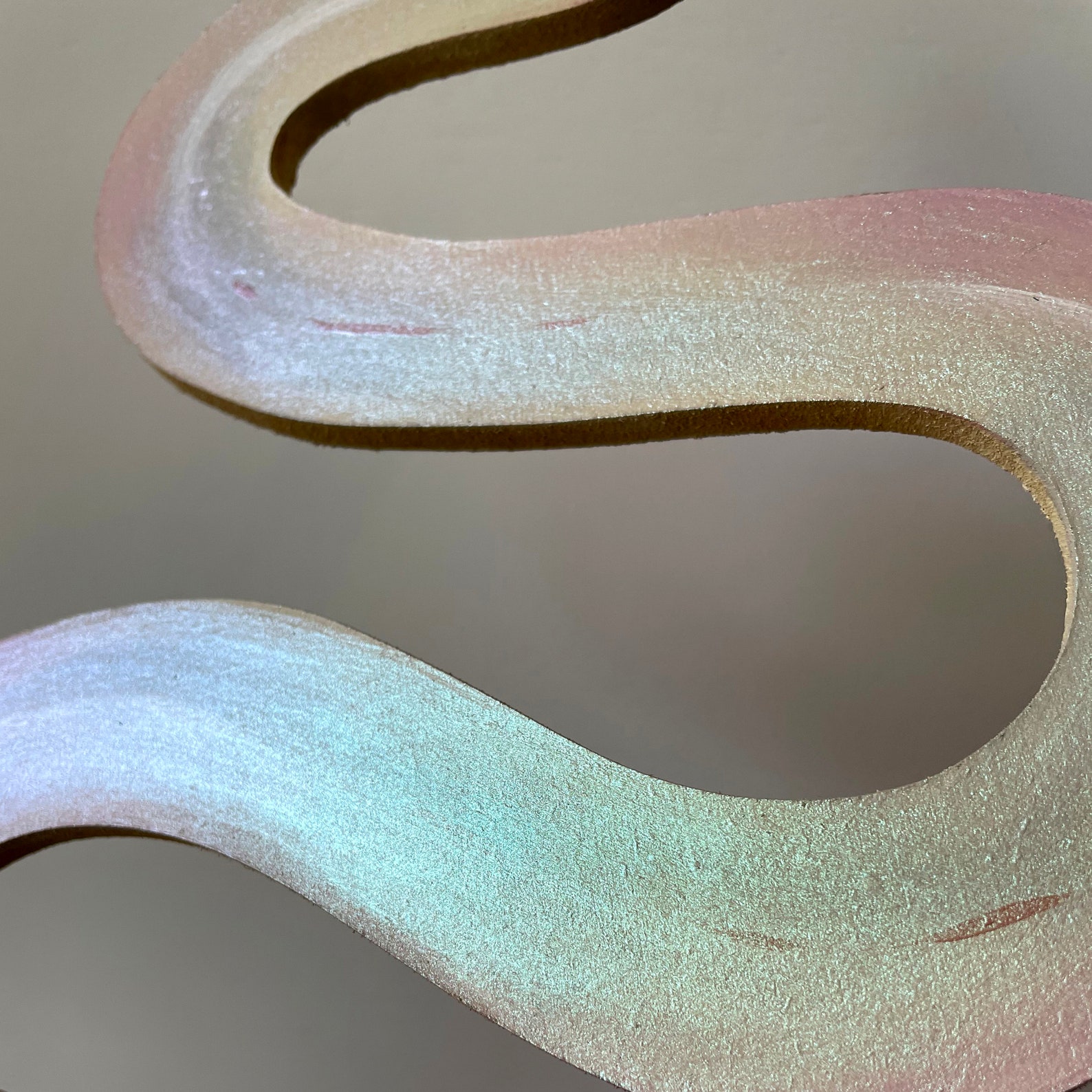 Hand-painted Iridescent Ball Python Snake Wall Decor Boho - Etsy