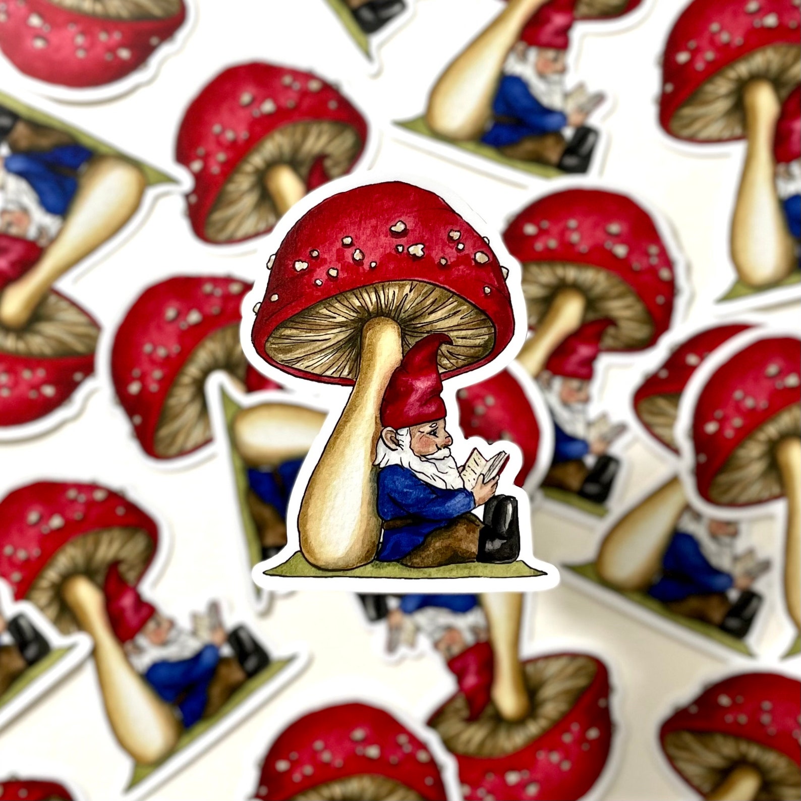 Gnome Sticker - Etsy