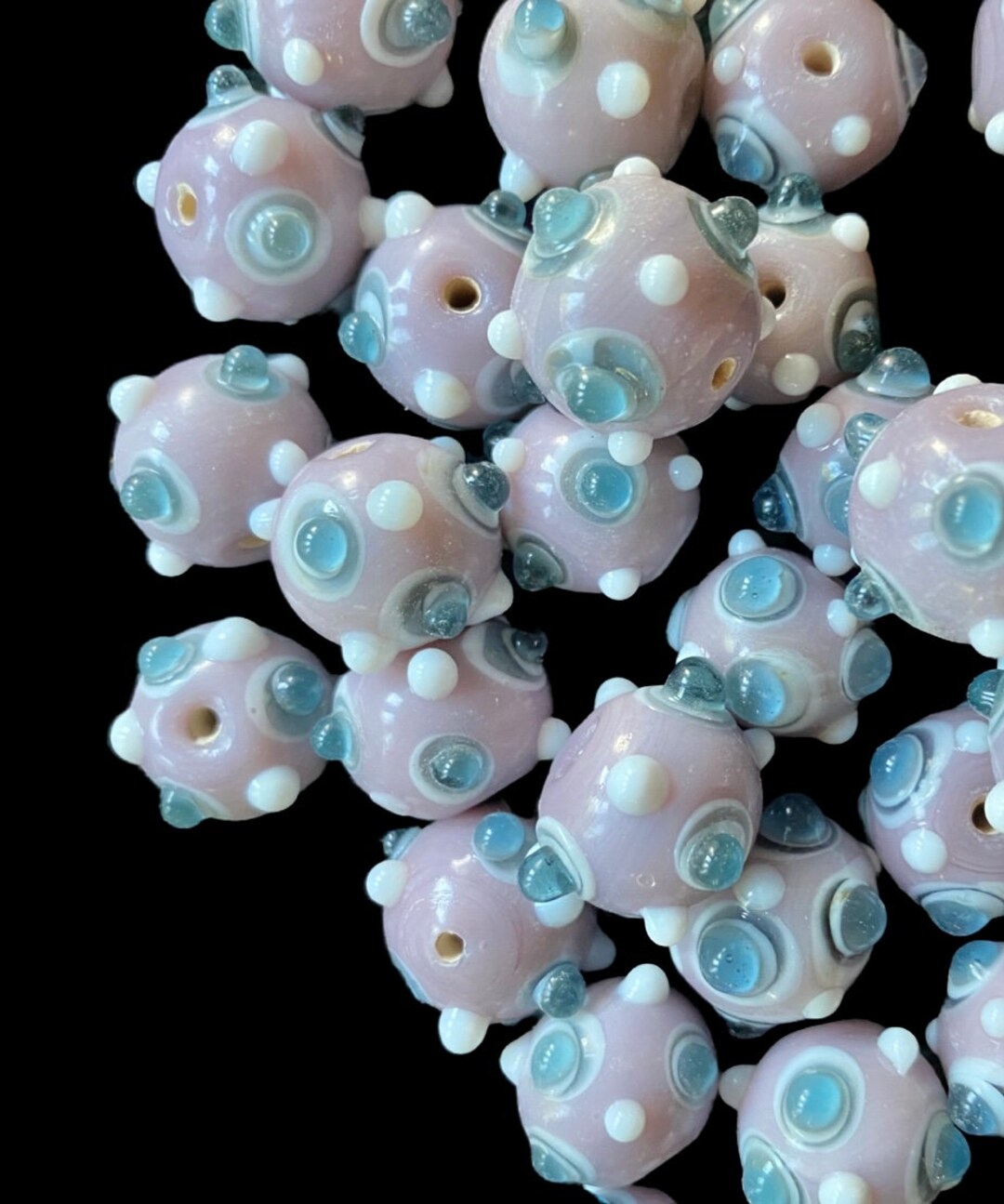 1 Bead, Vintage Purple Baby Bumpy Beads, Vintage Beads, Bulk Beads ...