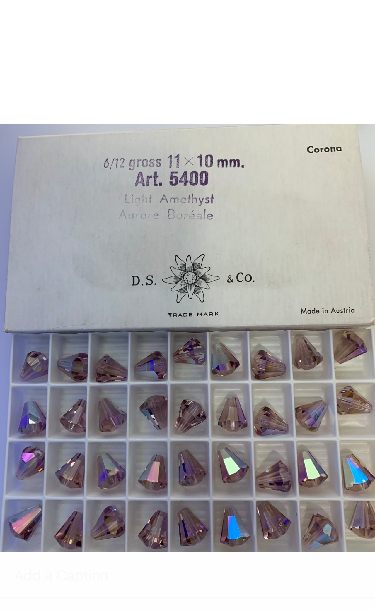 12 Beads Light Amethyst AB 11x10mm Faceted Cone 5400 Beads - Etsy