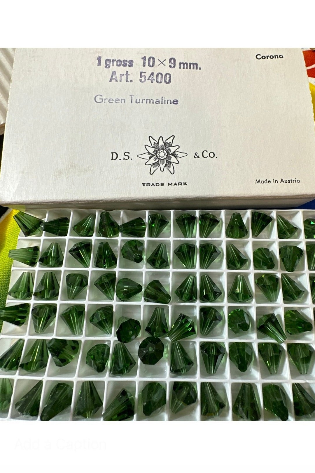 6 Beads or 144 Beads, Green Turmaline, 10x9mm, Cone Shaped Beads, Art ...