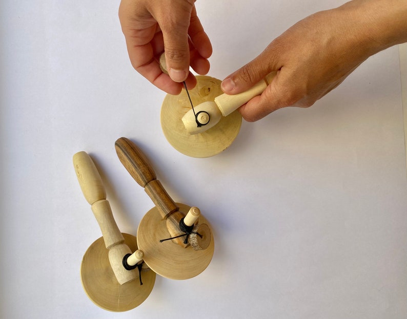 Wooden Spinning Top With String – Traditional Handmade Toy ...