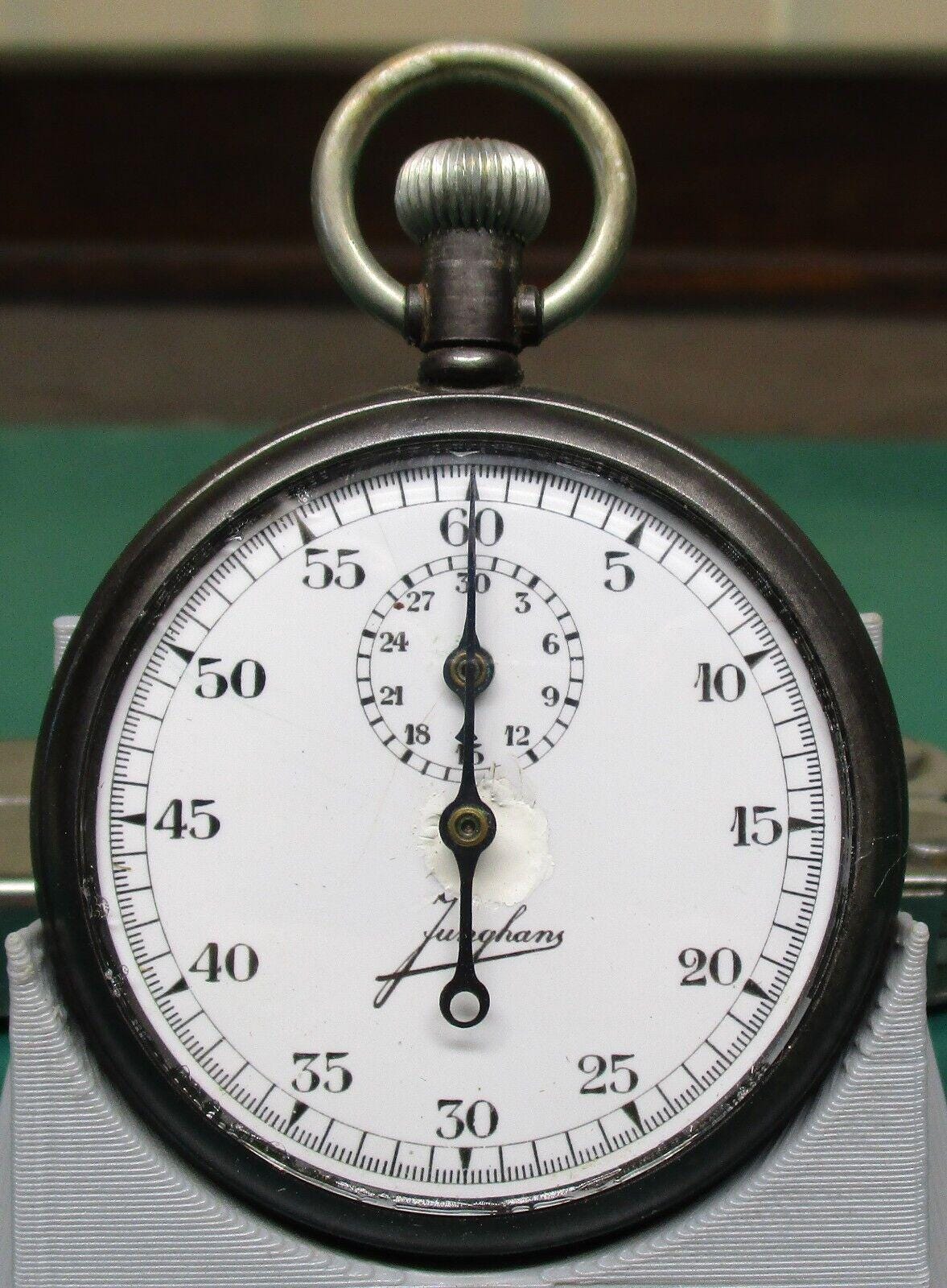 Very Rare Junghans 29a Military WWII Stopwatch, Runs, Sets, NICE ...
