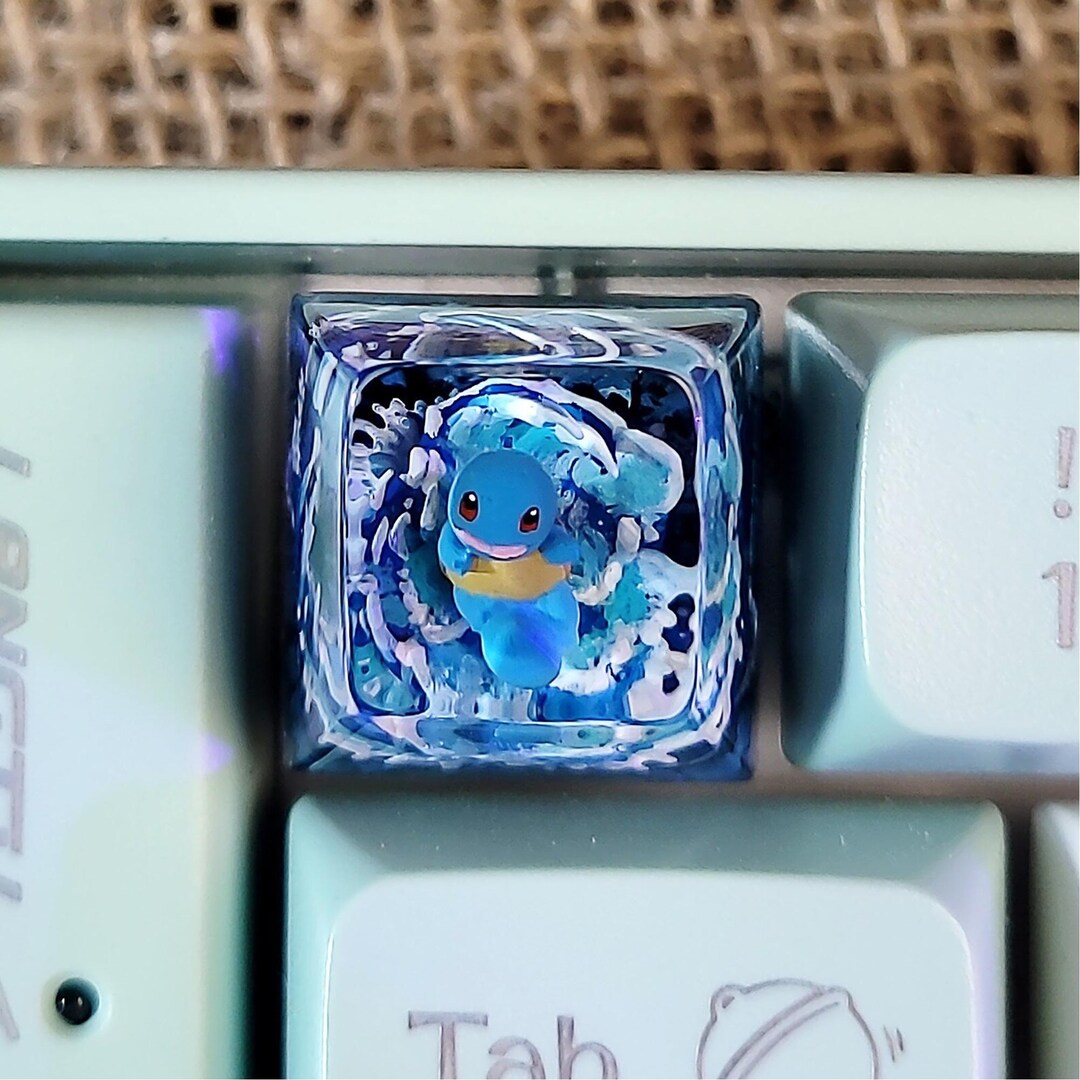Pokemon Squirtle Artisan Keycaps Epoxy Resin - Etsy