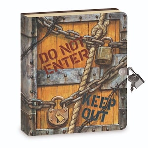 Top Secret Keep Out Lock & Key Diary - Etsy UK