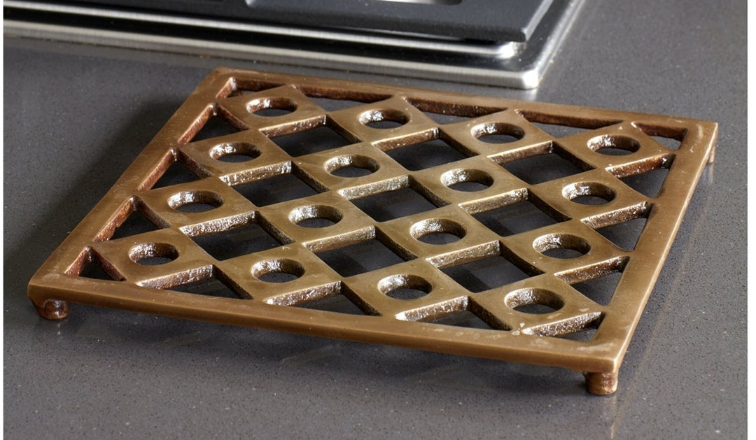 Buy Brass Finish Trivet Pot Stand Online in India - Etsy