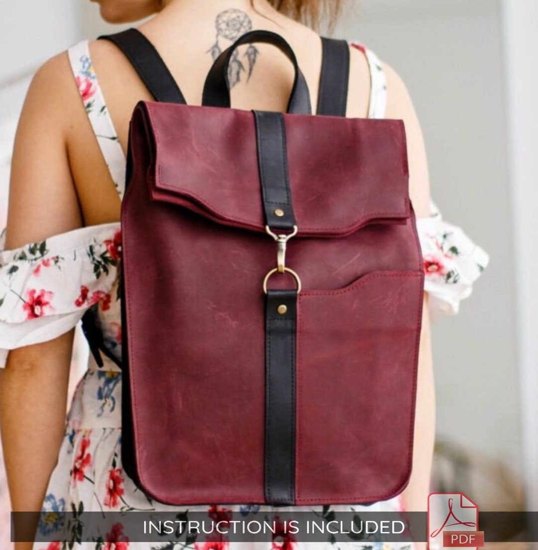 Backpack Sewing Pattern, Backpack Sewing Pdf, Backpack Pattern Pdf, Leather Backpack Pattern Pdf ...