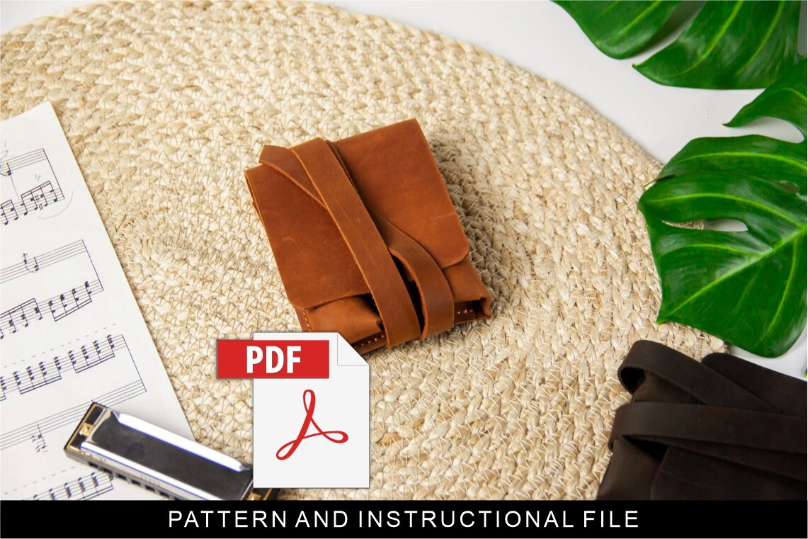 Leather Harmonica Storage Pattern, Harmonica Storage Pdf, Harmonica Bag ...