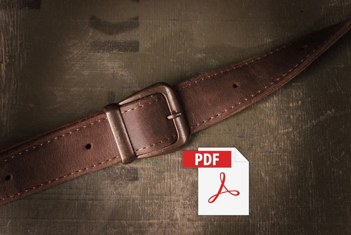 Belt Bag Pdf Patternbelt Bag Leather Craftbelt Bag Sewing - Etsy