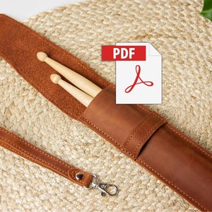 Leather Drumstick Bag Pattern,drumstick Holder Pattern,drum Stick Bag ...