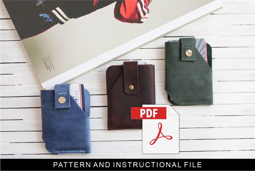 Business Card Holder Pattern,card Holder Pdf,credit Card Holder Pattern ...