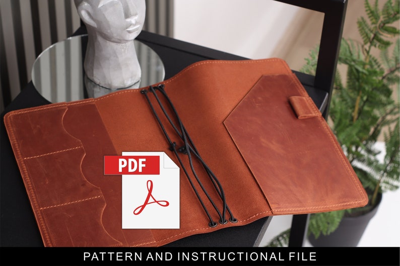 Leather Journal Pattern,leather Portfolio Pattern,leather Notebook ...