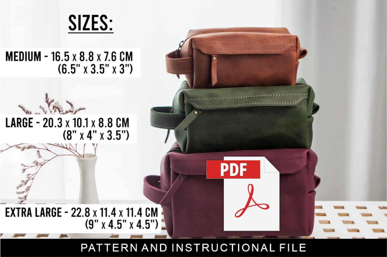 Toiletry Bag Pattern,dopp Kit Pattern,shaving Bag Pdf,toiletry Bag Pdf ...