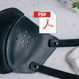 Leather Face Mask Pattern,leather Mask Pattern,leather Mask Pdf,mask ...