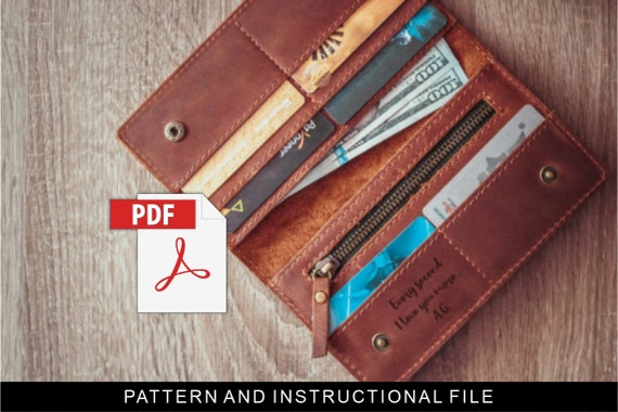 Women Wallet Pattern Leatherlong Wallet Pattern Leatherwomen - Etsy
