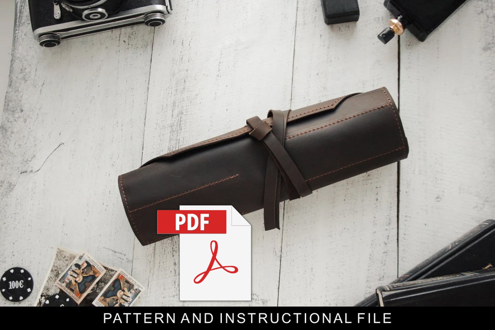 Leather Tool Roll Patterntool Roll Chisel Pdftool Roll - Etsy