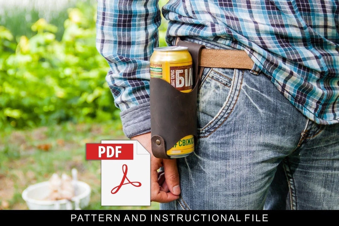Beer Holder Belt Pdf,beer Holders Templates,beer Holster Pattern,beer ...