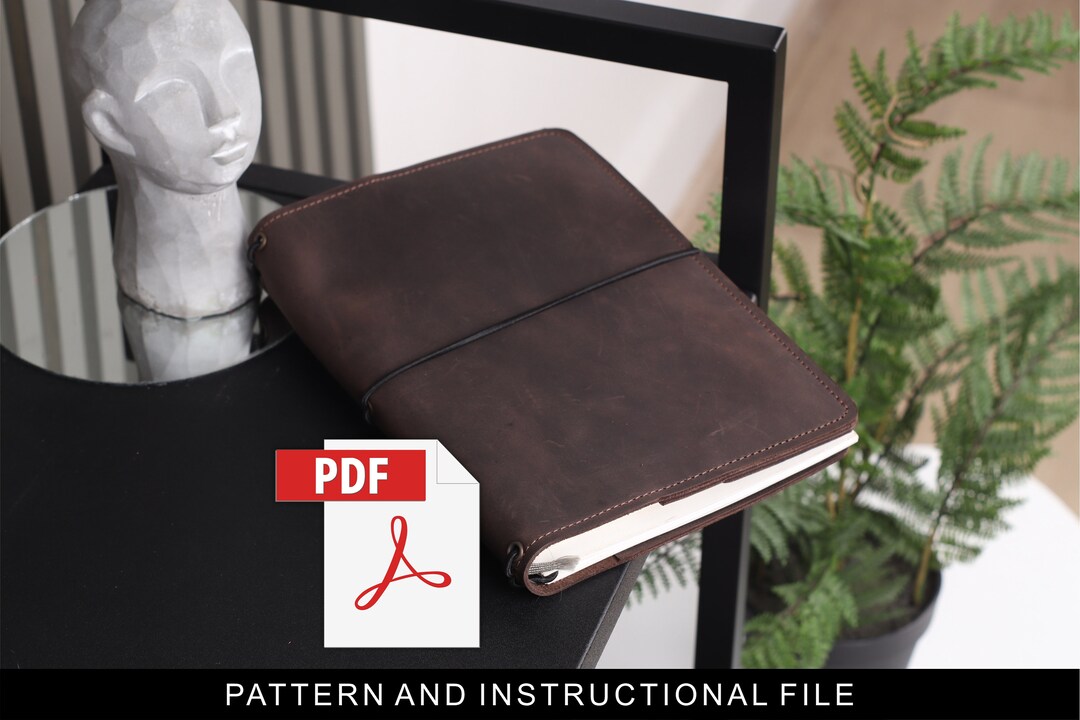 Leather Journal Pattern,leather Portfolio Pattern,leather Notebook ...