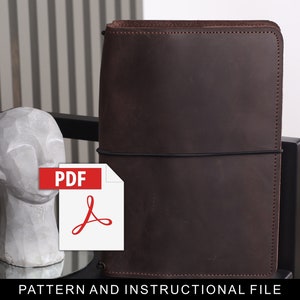 Leather Journal Pattern,leather Portfolio Pattern,leather Notebook ...