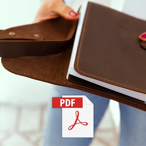 Leather Journal Cover Pattern - Etsy