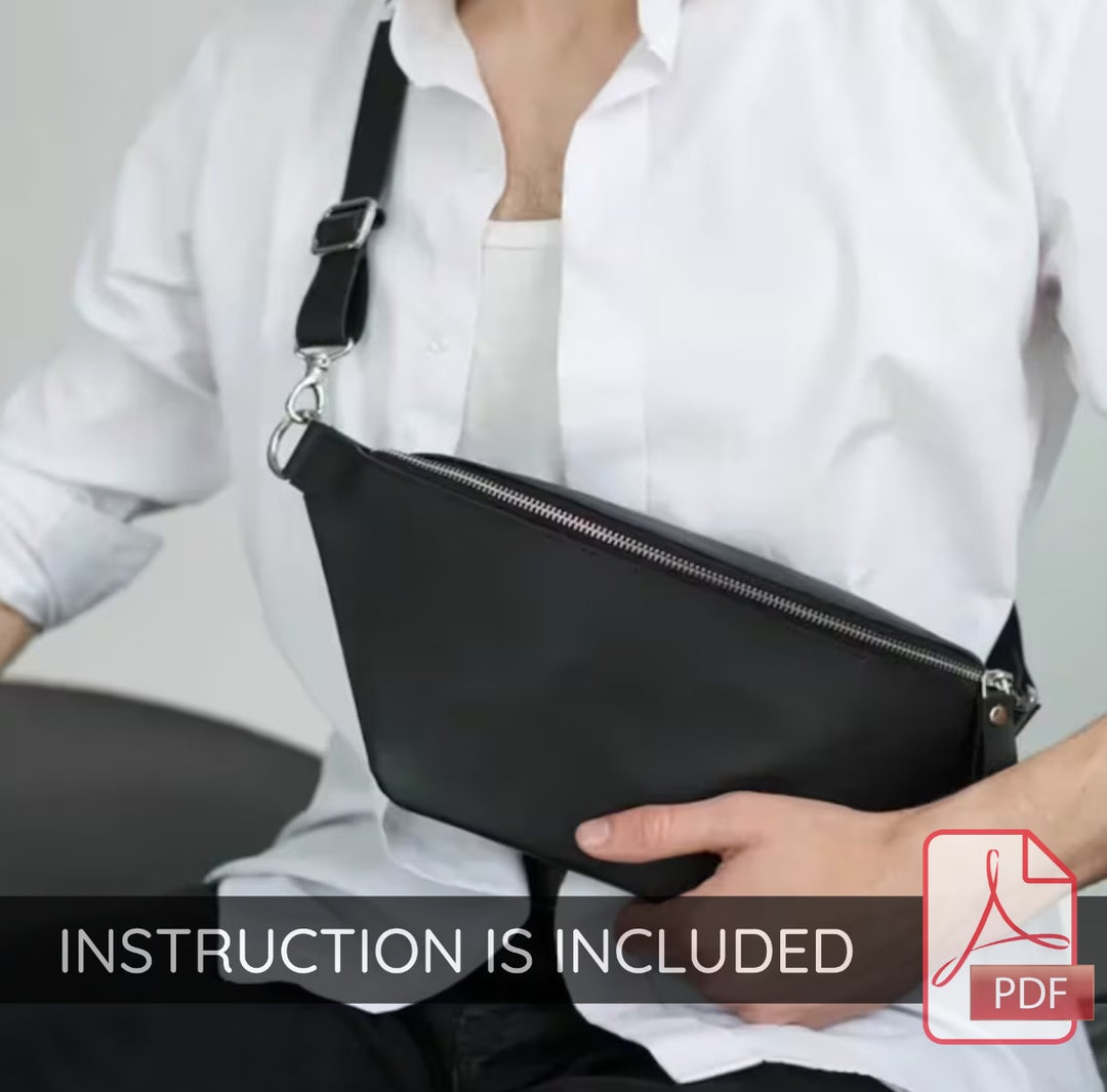 Leather Fanny Pack Pattern, Leather Fanny Bag Pattern, Fanny Bag ...