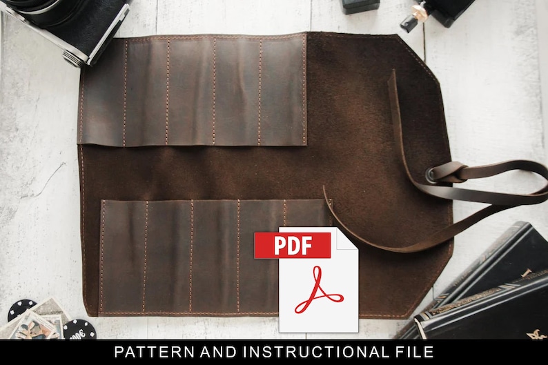 Leather Tool Roll Patterntool Roll Chisel Pdftool Roll - Etsy