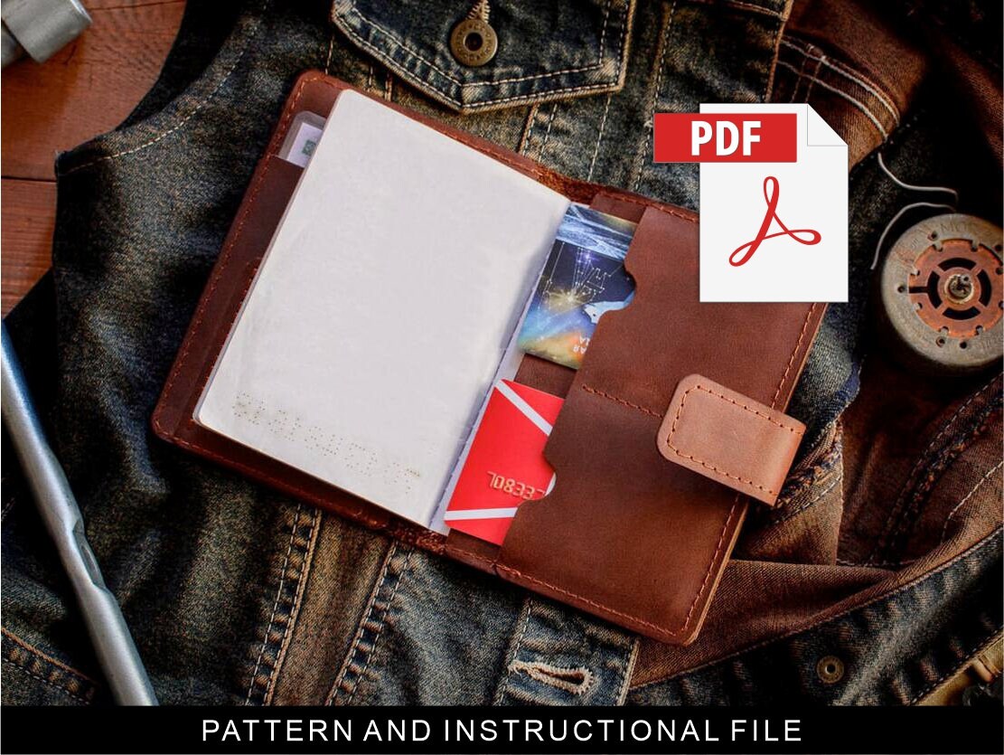 Passport Holder Patternleather Passport Holder - Etsy