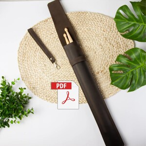 Leather Drumstick Bag Pattern,drumstick Holder Pattern,drum Stick Bag ...