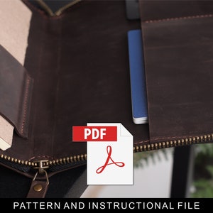 Leather Portfolio Pattern,a4 Portfolio Pdf,leather Padfolio Pattern ...