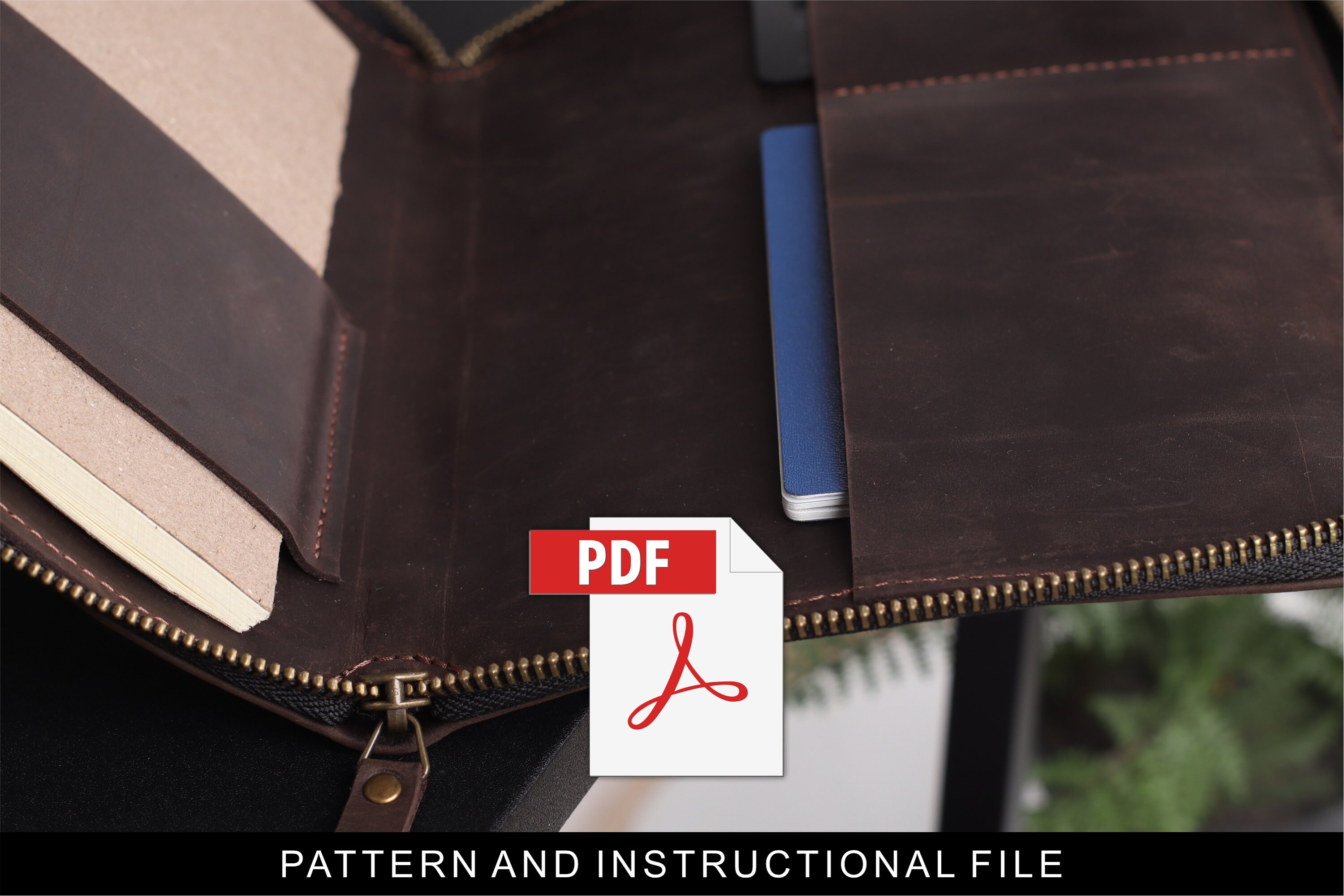 Leather Portfolio Patterna4 Portfolio Pdfleather Padfolio | Etsy