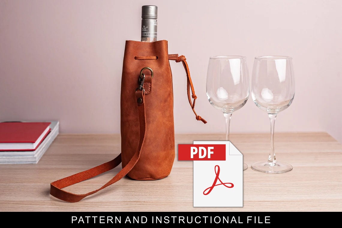 Wine Bag Pattern Sewwine Tote Bag Patternwine Carrier - Etsy