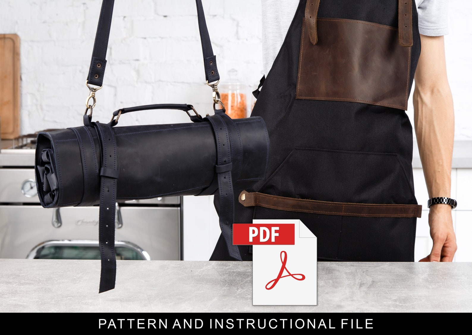 Leather Knife Roll Pdf,knife Bag Pattern,chef Knife Roll Pdf,knife Case ...