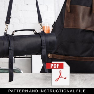 Leather Knife Roll Pdf,knife Bag Pattern,chef Knife Roll Pdf,knife Case ...