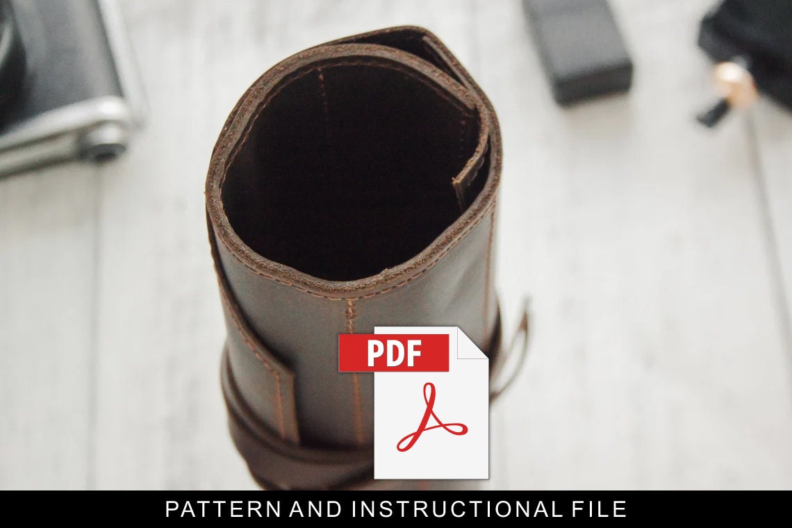 Leather Tool Roll Patterntool Roll Chisel Pdftool Roll - Etsy