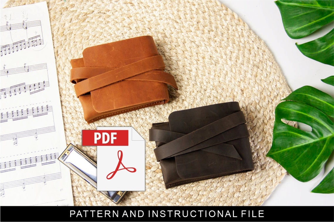 Leather Harmonica Storage Pattern, Harmonica Storage Pdf, Harmonica Bag ...