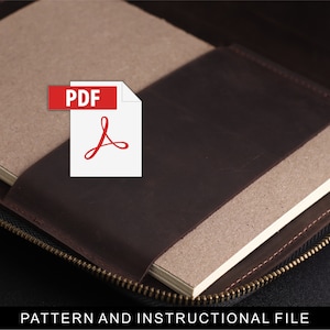 Leather Portfolio Pattern,a4 Portfolio Pdf,leather Padfolio Pattern,notepad Holder Pdf,business ...